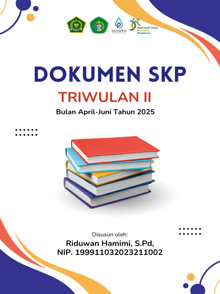 Biru Oranye Modern Sampul Modul Ajar Bahasa Indonesia Dokumen A4 | PDF