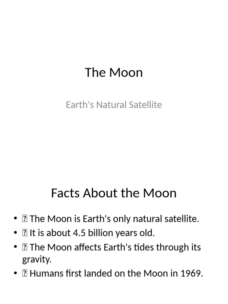 Moon Presentation | PDF