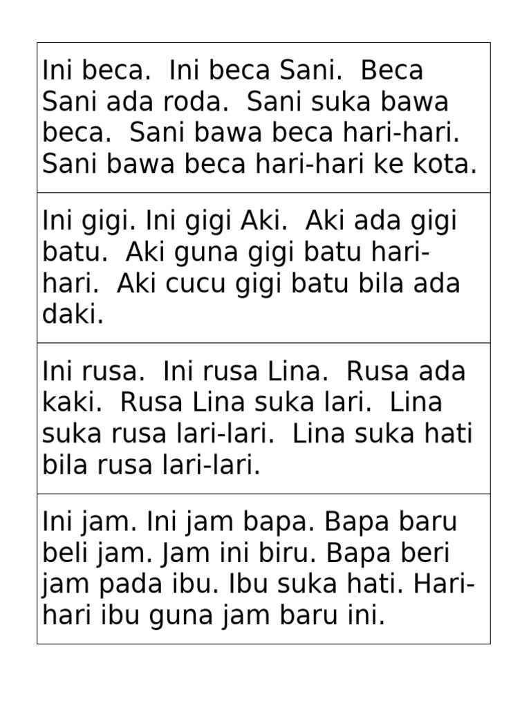 Bacaan Petikan Mudah | PDF
