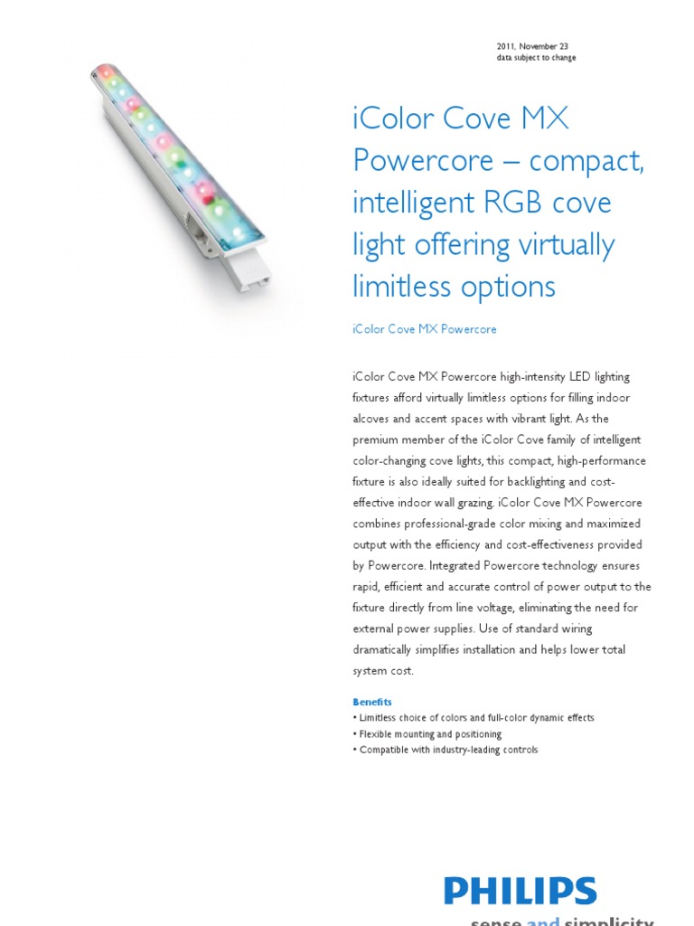 Icolor Cove MX Powercore 342196 Ffs Eng | PDF | Light Emitting Diode ...