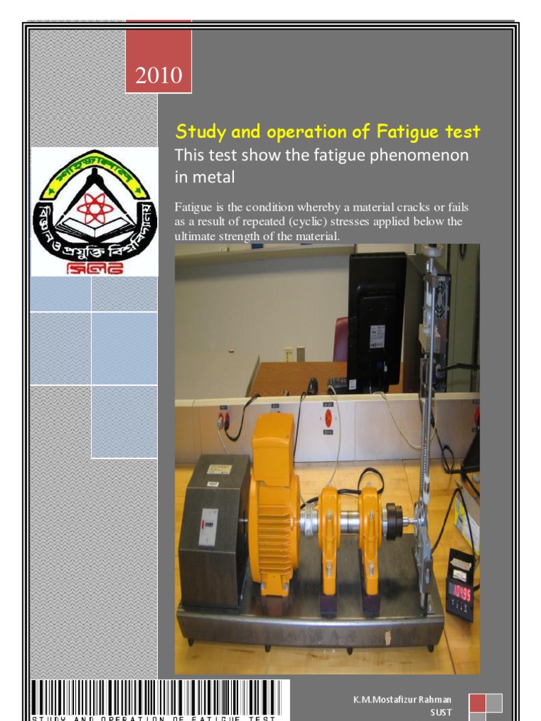 Fatigue Testing Procedures and Analysis | PDF | Fatigue (Material ...
