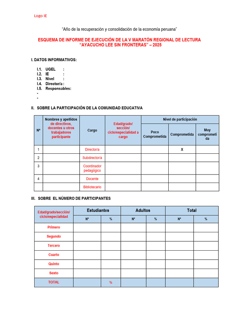 Esquema de Informe-Maratón 2025 | PDF | Aprendizaje