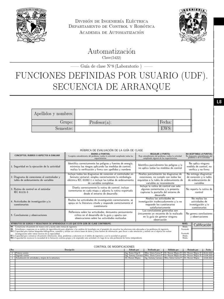 Guía L8 - Funciones Definidas Por Usuario UDF - FG | PDF | Automatización