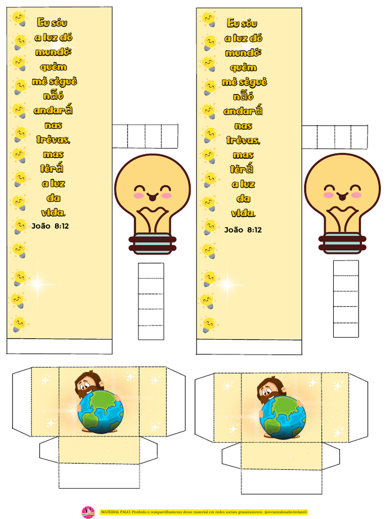 Luz do Mundo: Reflexão e Material Infantil | PDF | Publicação | Impressão