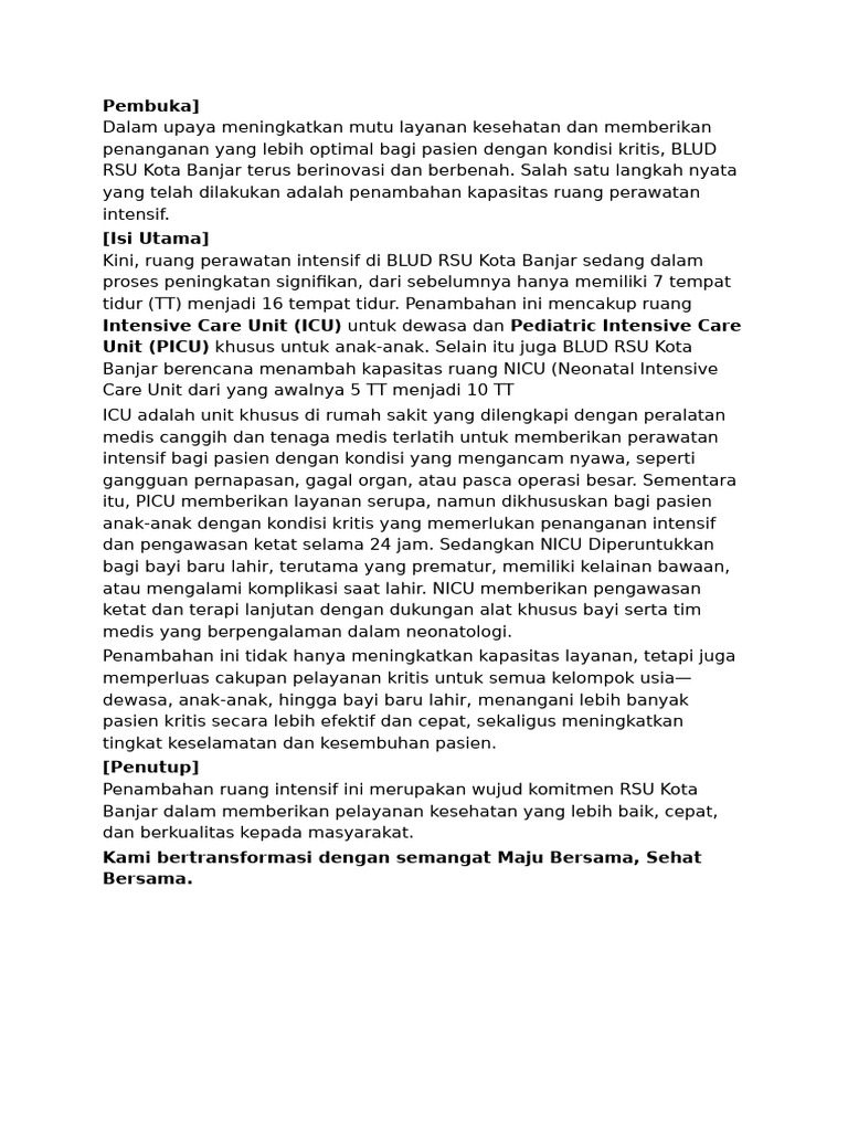 Narasi Icu Picu Nicu | PDF