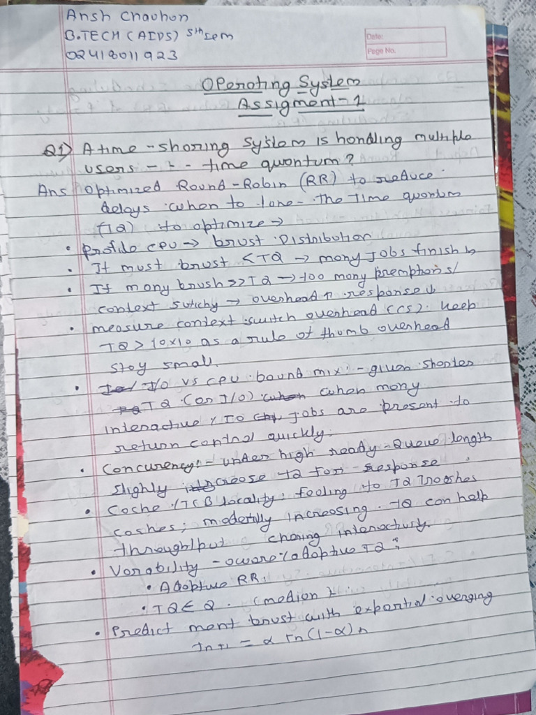 Ansh Os Assi 1 | PDF