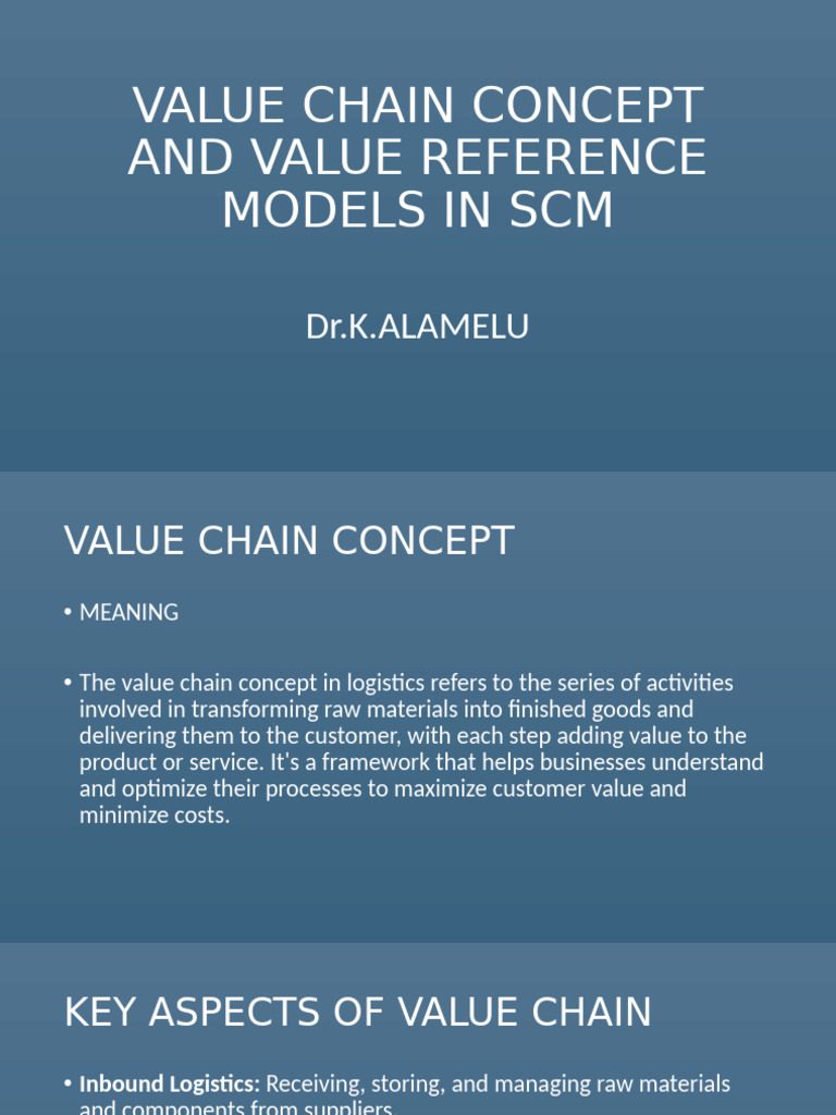 Value Reference Model in SCM | PDF | Value Chain | Logistics
