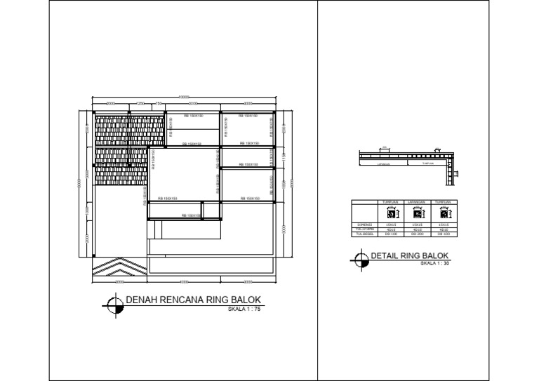 Denah Dan Detail Ring Balok | PDF