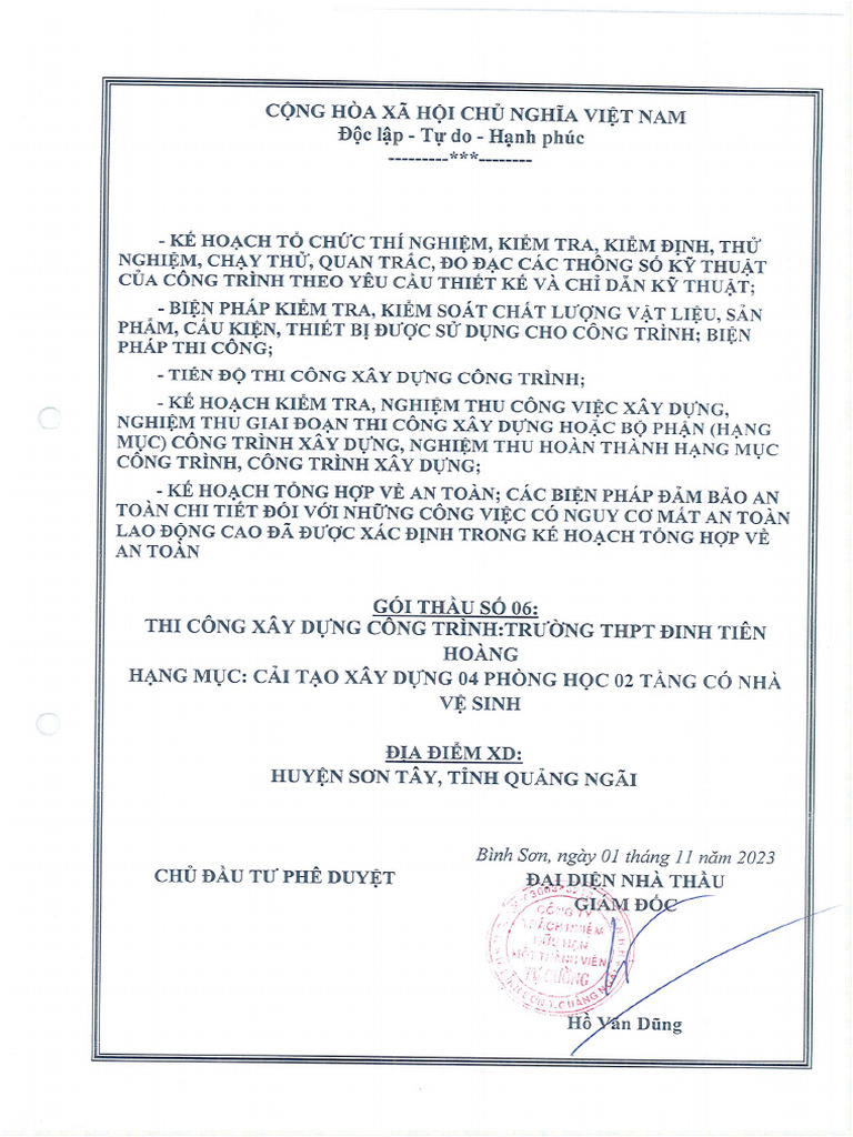 Kê Ho CH KH I Công Công Trình Xây D NG | PDF