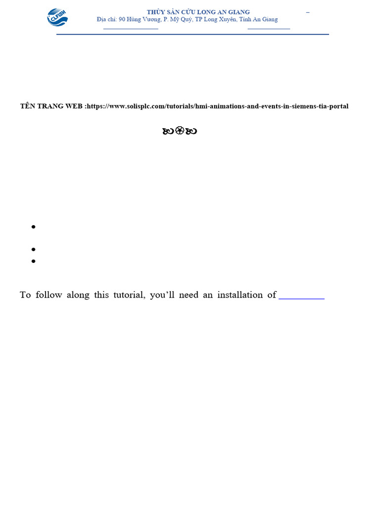 HMI Animation Tutorial for Siemens TIA Portal | PDF | Programmable ...