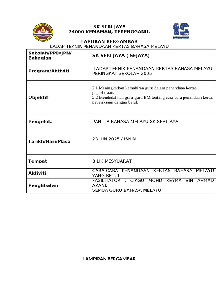 Laporan Ladap Penandaan Kertas Bm | PDF