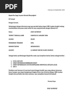 Surat Lamaran DAPUR MBG | PDF