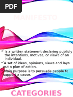 Writing Your Manifesto: A Guide | PDF | Brainstorming | Proofreading