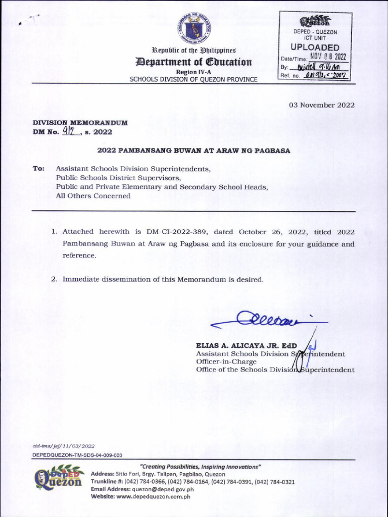 Buwan NG Pagbasa | PDF