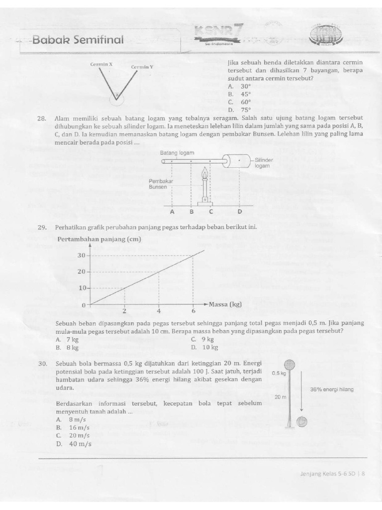 Semifinal KSNR 5 - 6 Tahun 2025 - 8 001 | PDF