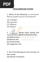 The Integumentary Answer Key | PDF | Integumentary System | Epidermis