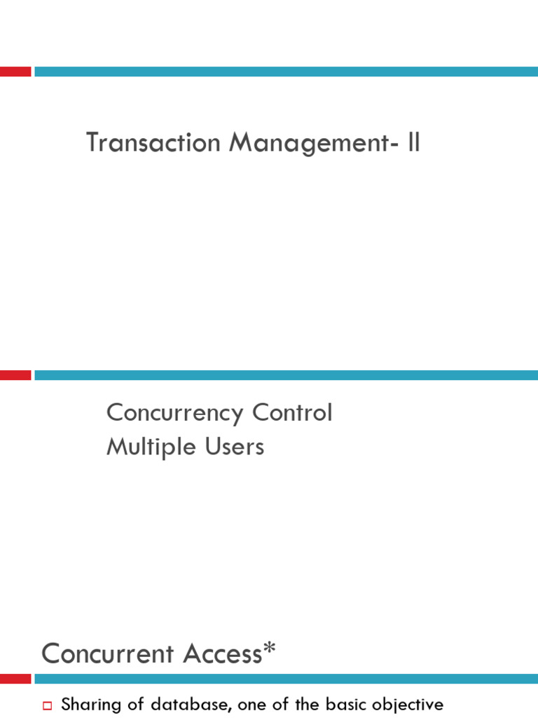 TransectionManagement Part2 | PDF | Database Transaction | Databases