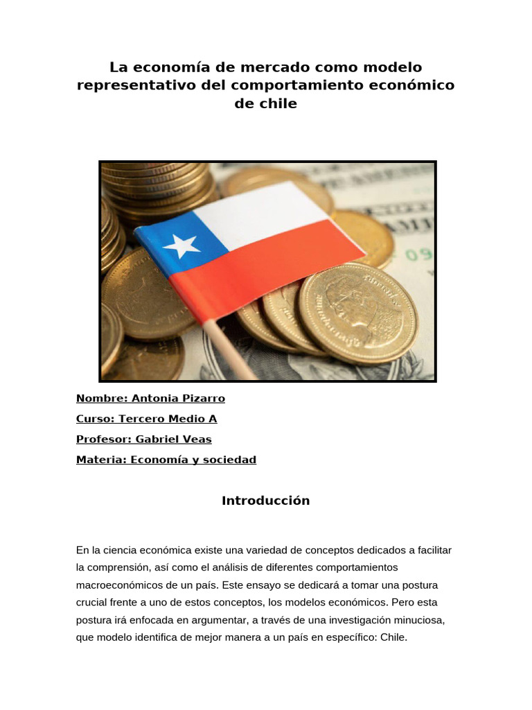 Economía de mercado en Chile: análisis y contexto | PDF | Capitalismo ...