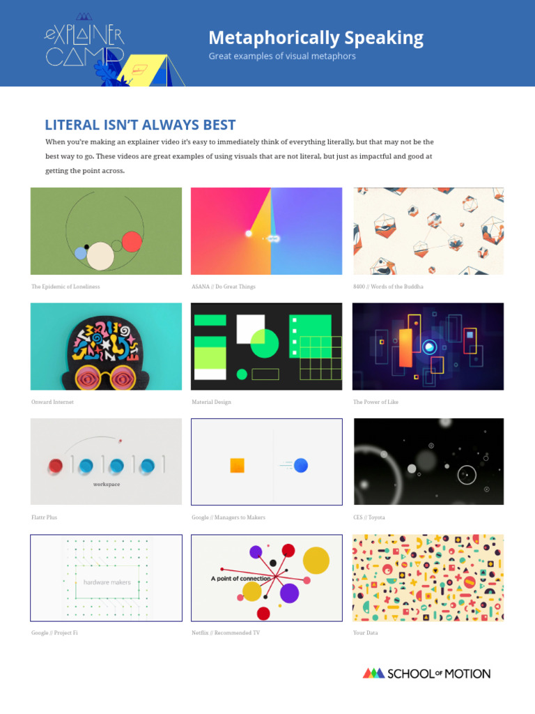 Visual Metaphors in Explainer Videos | PDF