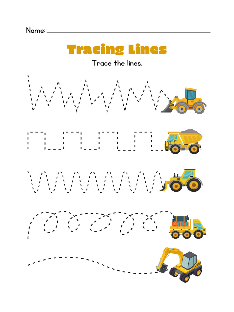 Tracing and Coloring Activities for Kids | PDF