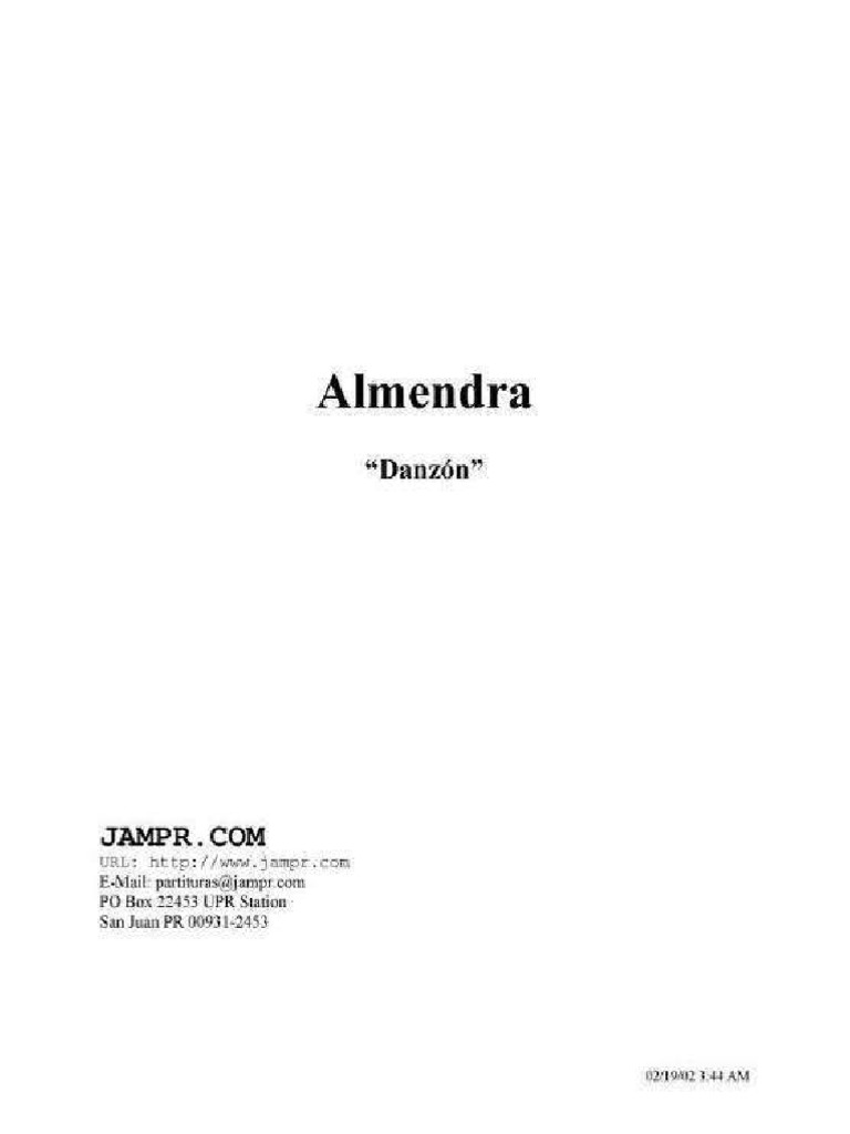 Almendra - Instrumental - Danzon | PDF
