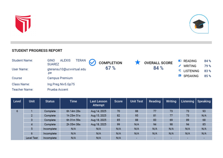 Gino Alexis Teran Suarez - 2025!8!18 - Report | PDF