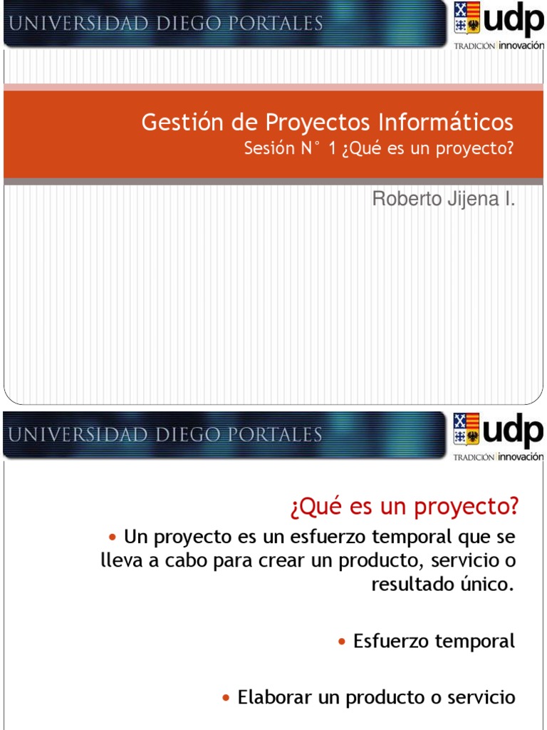 01 GPI - Que Es Un Proyecto | PDF