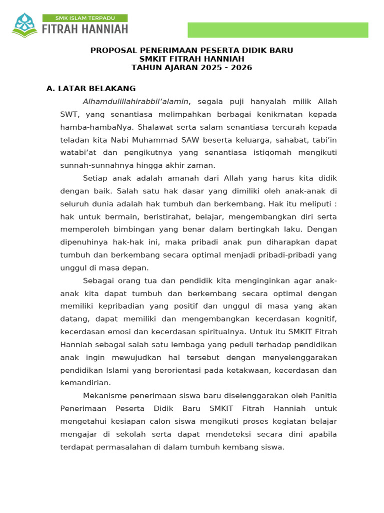 Proposal PPDB 25-26 New 1 | PDF