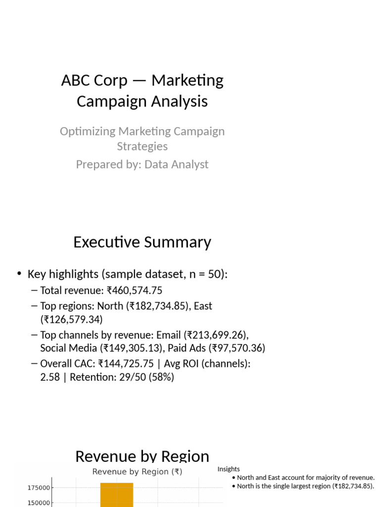 ABC Corp Marketing Presentation | PDF