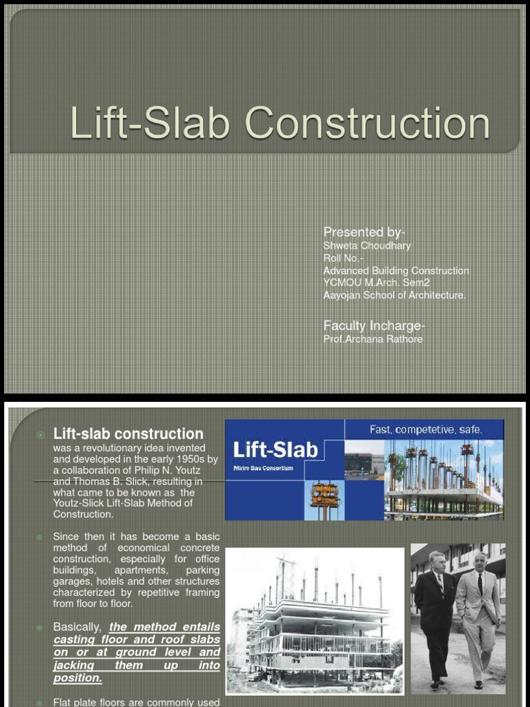 Lift Slab | PDF | Elevator | Column