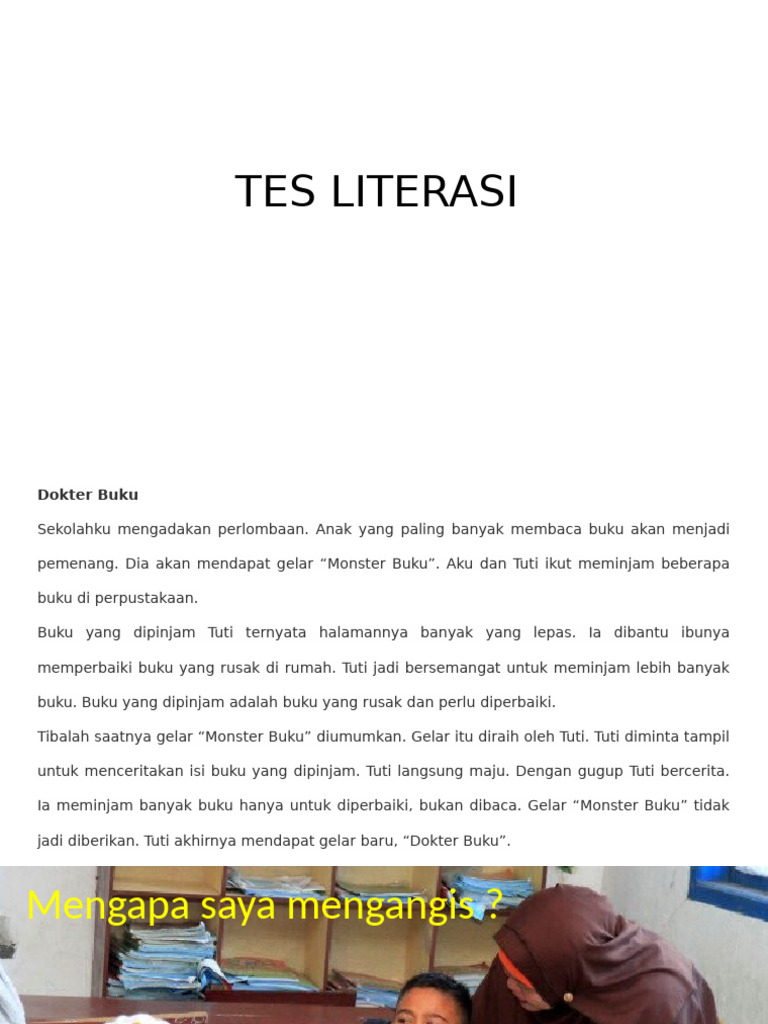 Tes Literasi | PDF