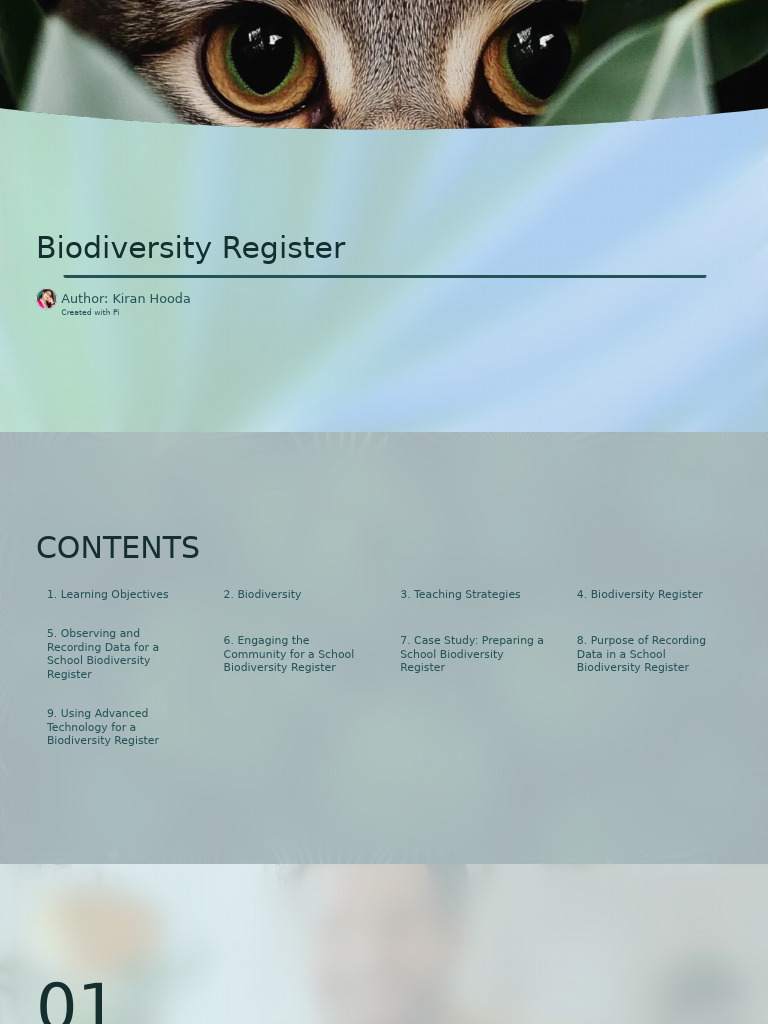 Biodiversity Register | PDF | Biodiversity | Conservation Biology