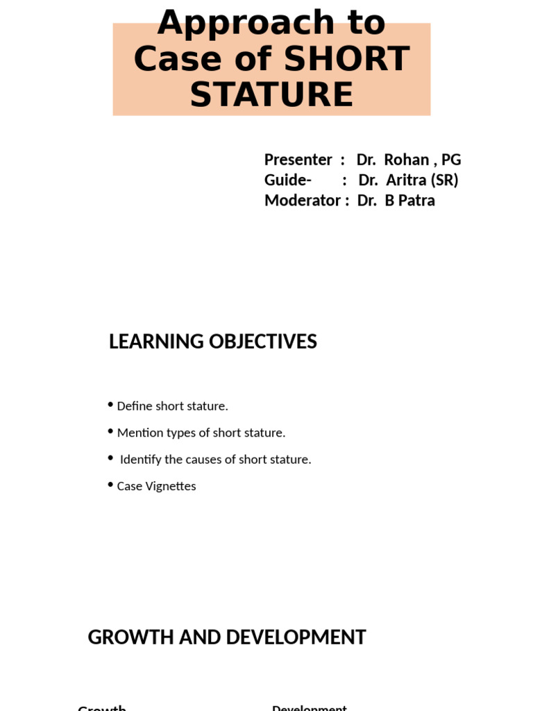 Understanding Short Stature Causes and Management | PDF | Medical ...