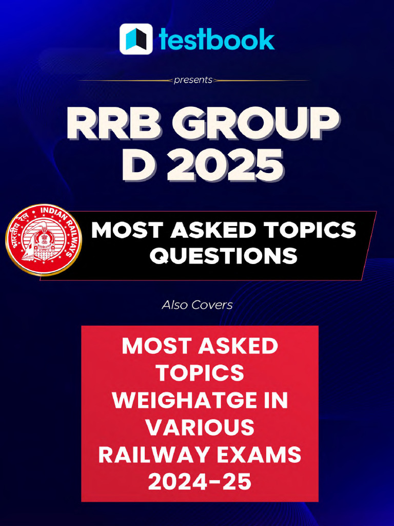 RRB Group D Most Asked Topics Questions English by Testbook | PDF