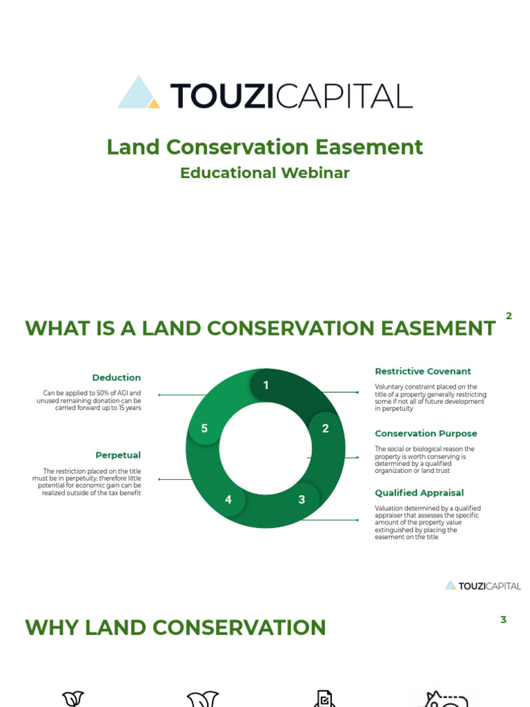 Land Conservation Easement Webinar | PDF | Taxes | Government Finances