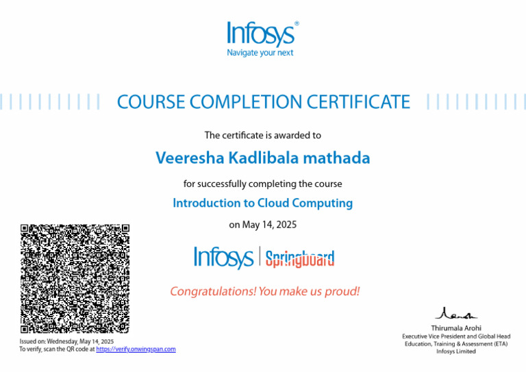 Veeresha Kadlibala Mathada: Introduction To Cloud Computing | PDF