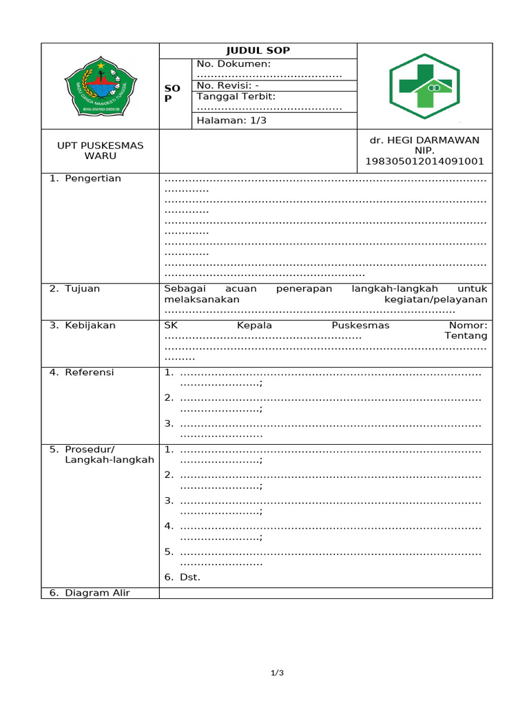 Format Sop 2025 | PDF