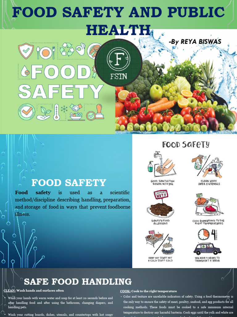 Food Safety and Public Health | PDF | Foodborne Illness | Food Safety