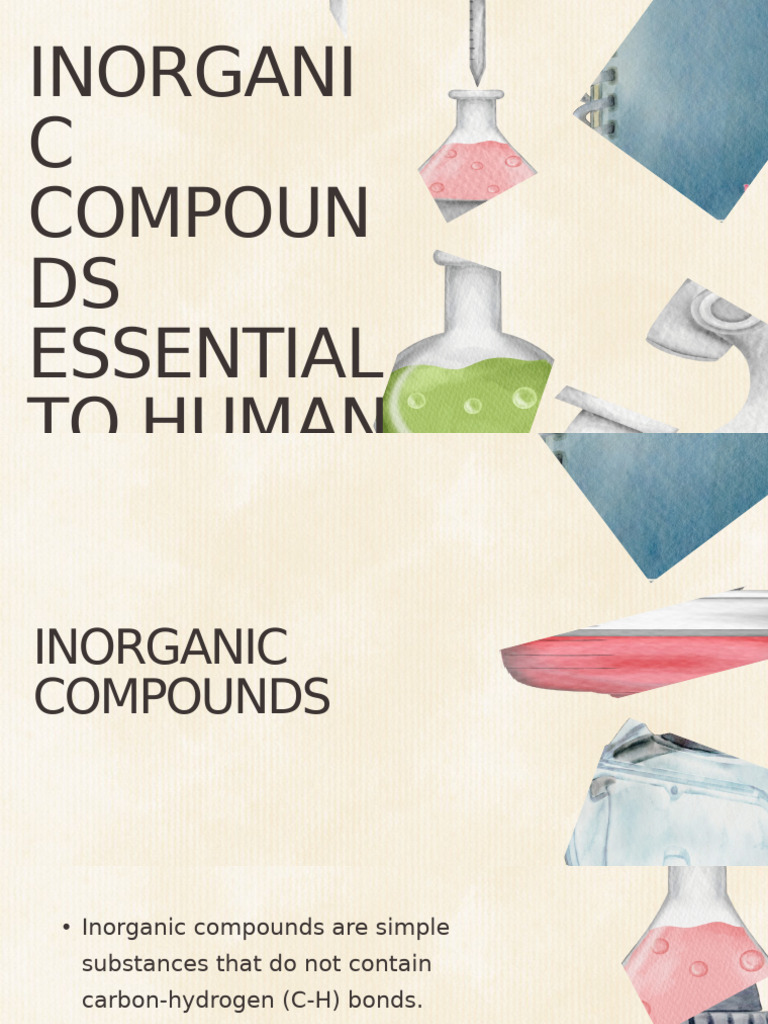 Lesson 4 Inorganic Compounds | PDF | Acid | Ph