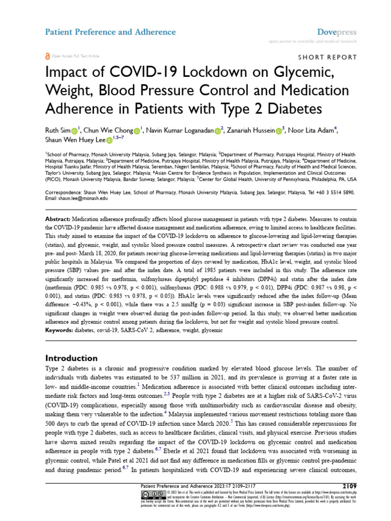 Research Paper Covid 19 Part 2 | PDF | Glycated Hemoglobin | Diabetes