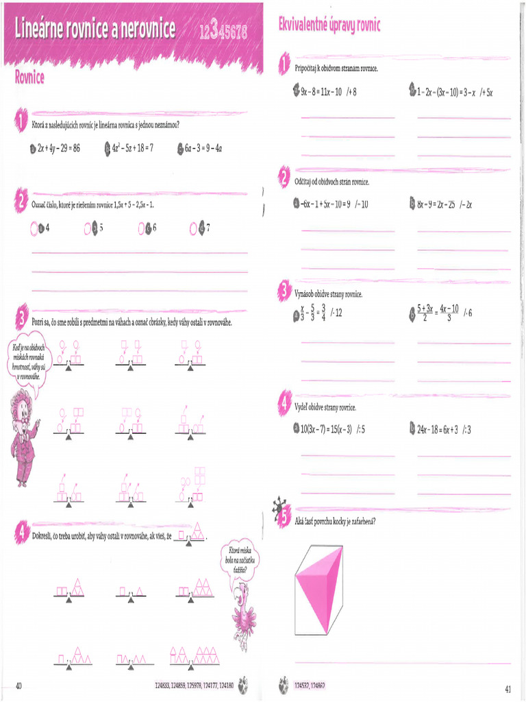 3.bero Lineárne Rovnice A Nerovnice | PDF