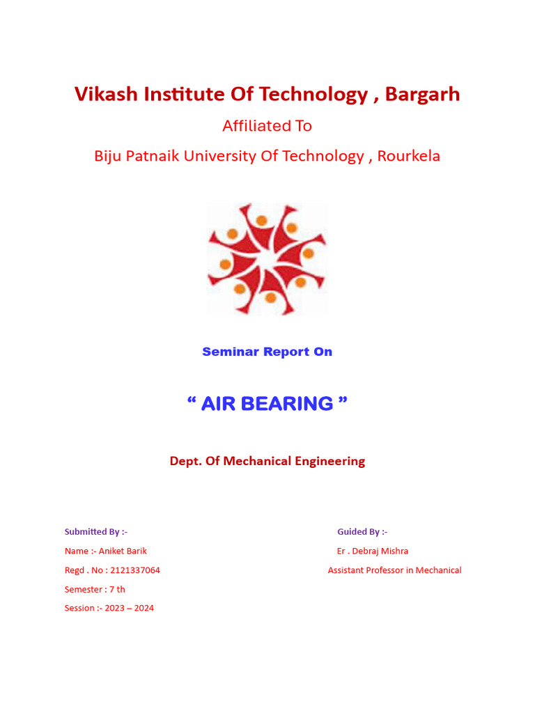 Vikash Institute of Technology Aniket Barik | PDF | Vehicles ...