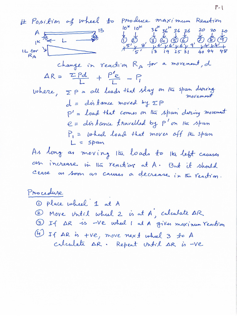 Series of Moving Loads | PDF
