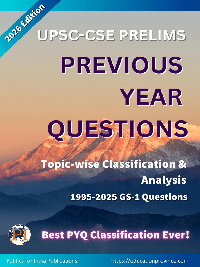 Sample UPSC Prelims PYQ Book 2026 Edn | PDF | Geography