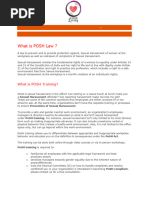 POSH Training Module Overview | PDF