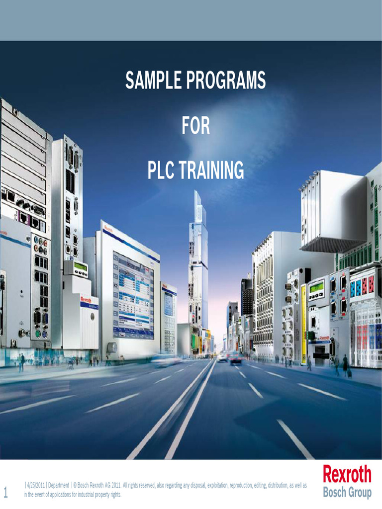PLC Training Sample Programs Guide | PDF | Computer Engineering