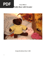 Red Cross Trauma Teddy Pattern | PDF | Knitting | Yarn