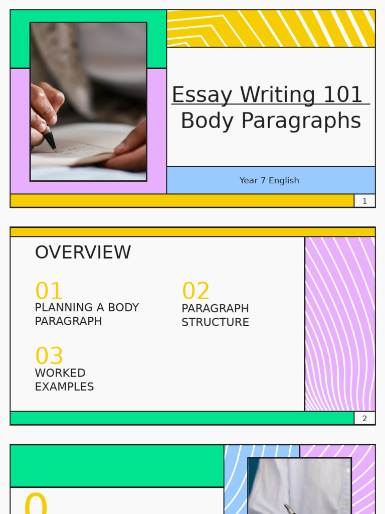 Introduction To Essay Writing - Body Paragraphs | PDF