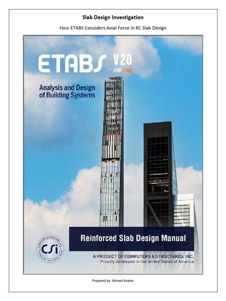ETABS Axial Force in RC Slab Design | PDF | Mechanical Engineering ...