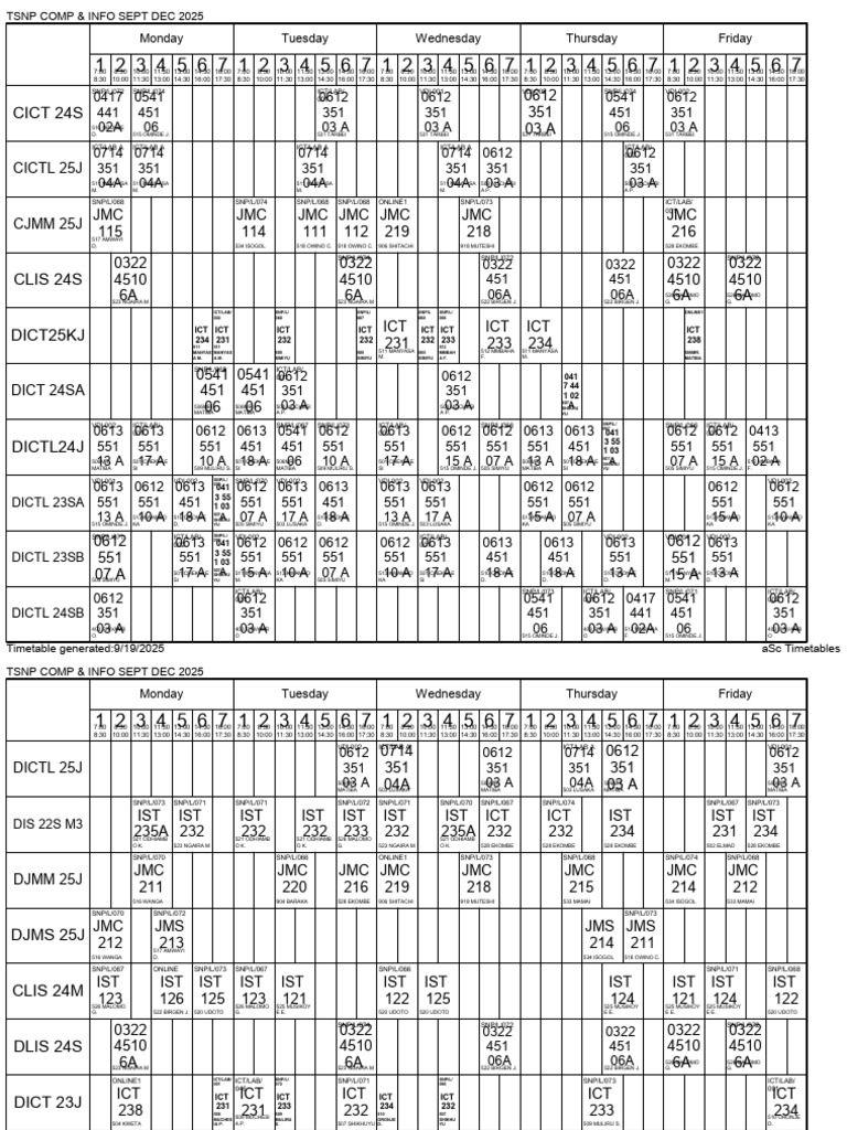 Final TSNP C&i Wall Poster For Classes Sept Nov 2025 Sesn | PDF